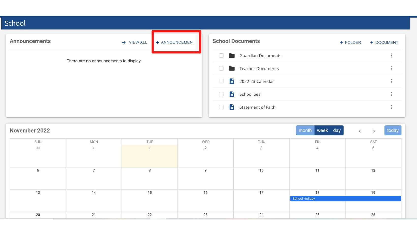 FAQ - How do I add an announcement?