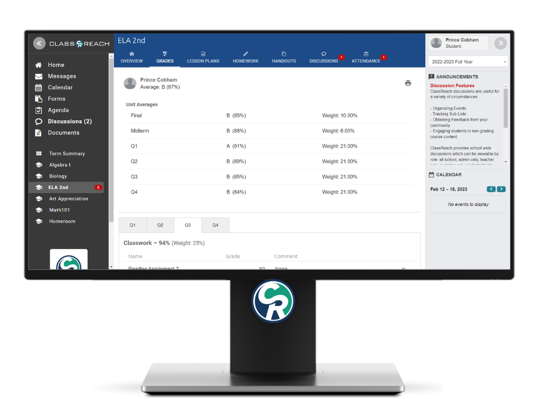 School Management Software with Single User Login