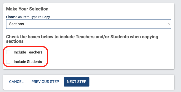 Data Copier - Copying Sections