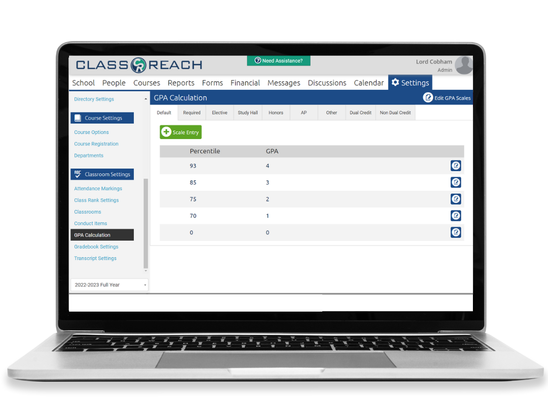 Create Academic Transcripts with ClassReach | Printable