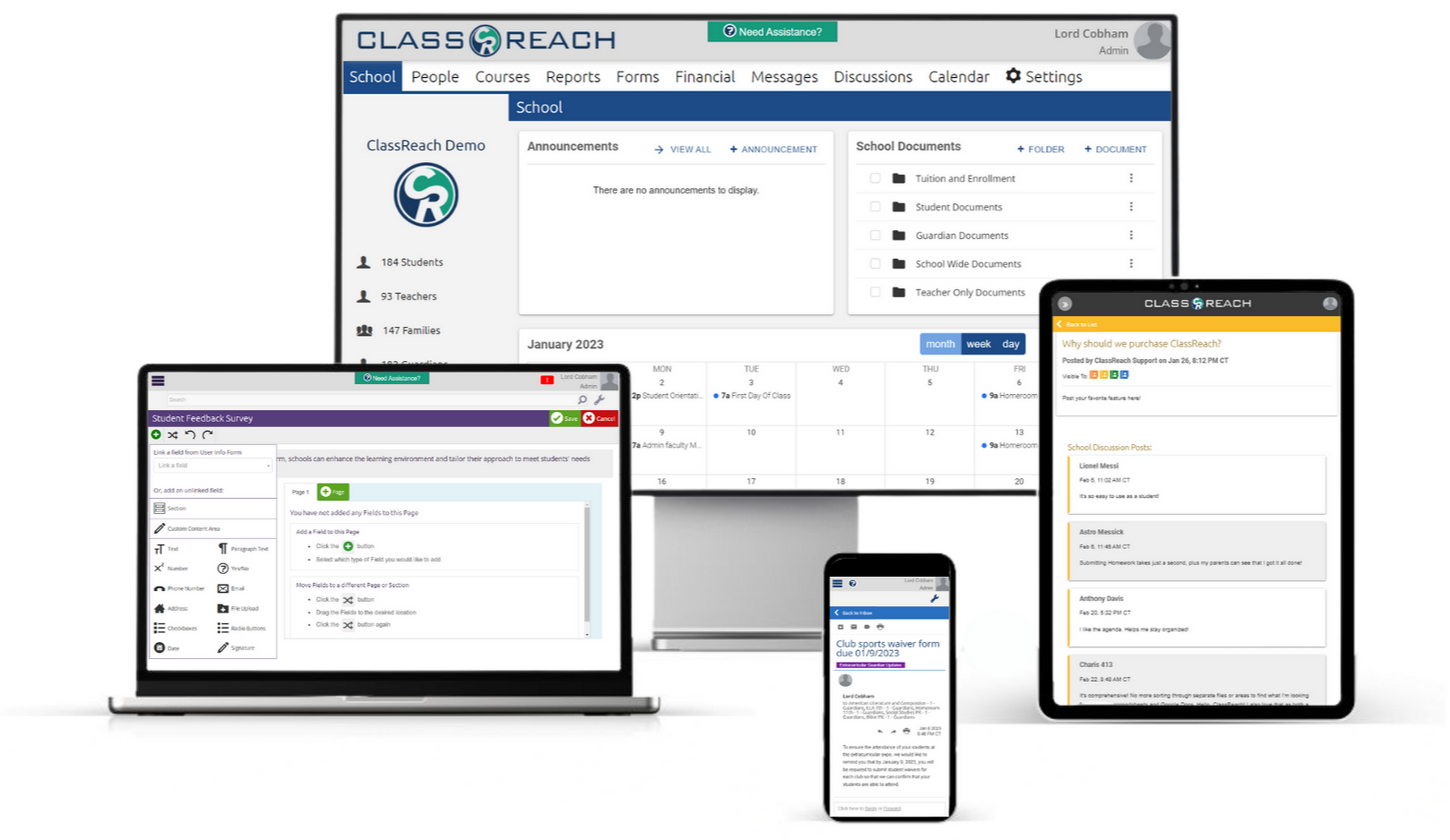 Best K-12 School Management Software | ClassReach All-in-One