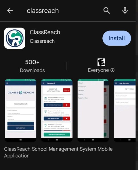 ClassReach Mobile App