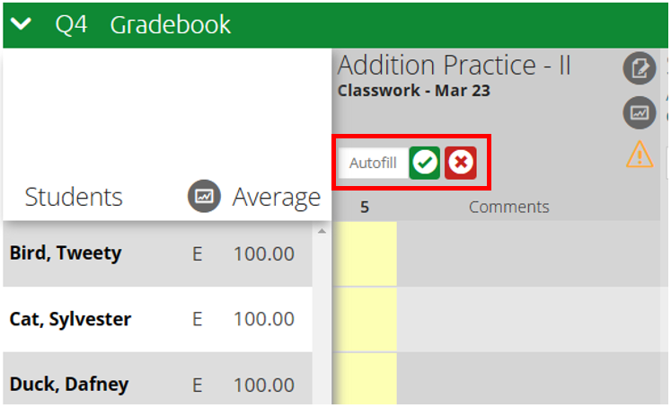 Inputting and Viewing Grades